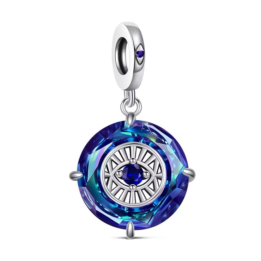 Devil Eye Dangle Charm Fit Pandora Bracelet, Silver Charms, Sterling ...